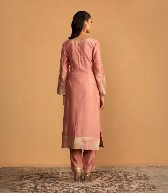 Champagne kurta Set | The Grand Trunk